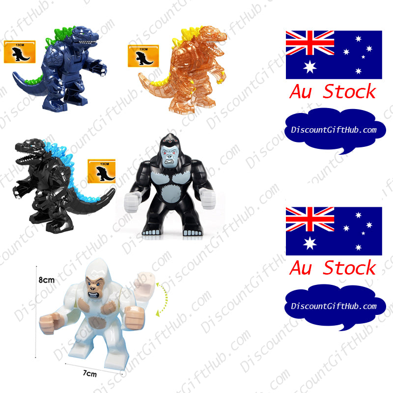 Lego Godzilla Mini Godzilla X Kong Battle Minifigures |King Kong